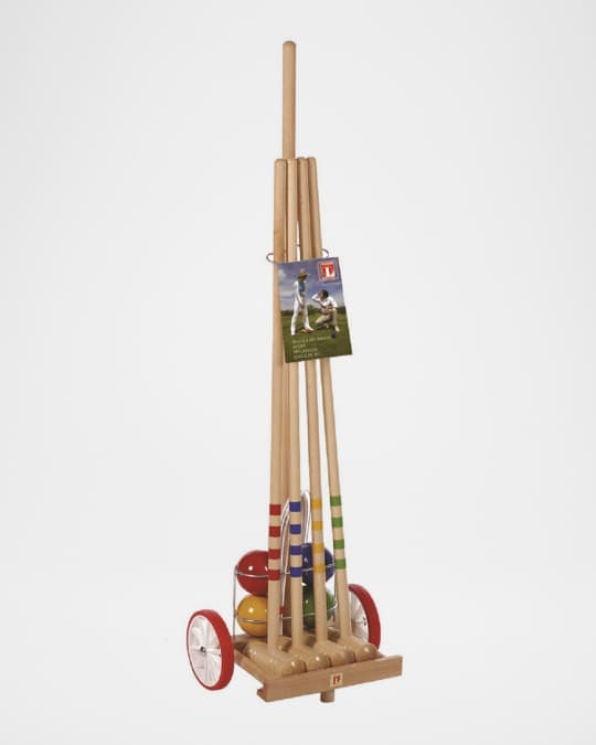 Kettler Kids' Croquet Set with Trolley Cart | Neiman Marcus