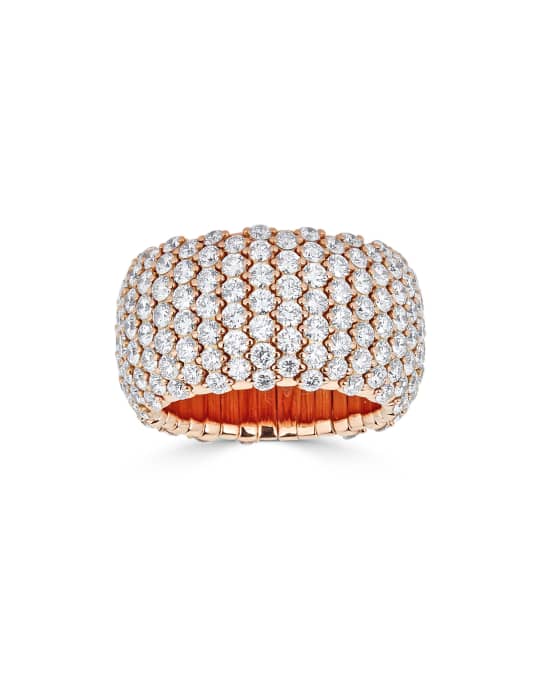 ZYDO Stretch 18k Rose Gold Diamond Ring, 3.25tcw | Neiman Marcus