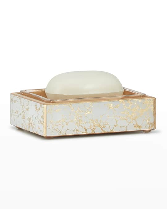 Labrazel Amari Gold Soap Dish with Glass Insert | Neiman Marcus