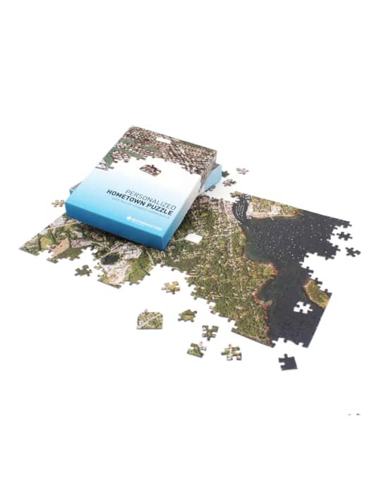 Map Marketing Personalized Hometown Aerial Puzzle | Neiman Marcus