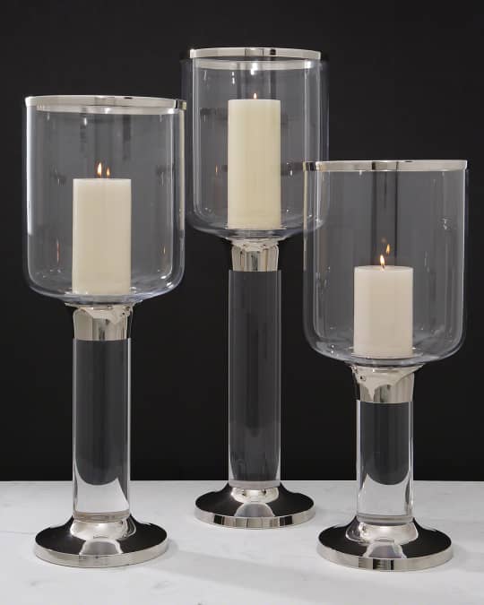 Global Views Medium Acrylic Column Hurricane | Neiman Marcus