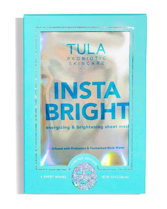 TULA Insta Bright Sheet Mask, 4 Pack | Neiman Marcus
