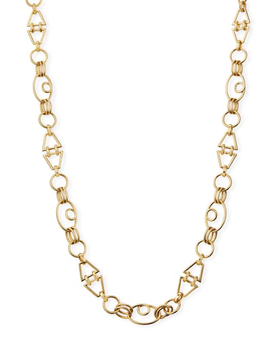 Valentin Magro 18k Gold Geometric Chain Necklace | Neiman Marcus
