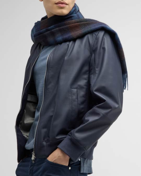 Begg x Co Men's Cashmere Arran Reversible Scarf | Neiman Marcus