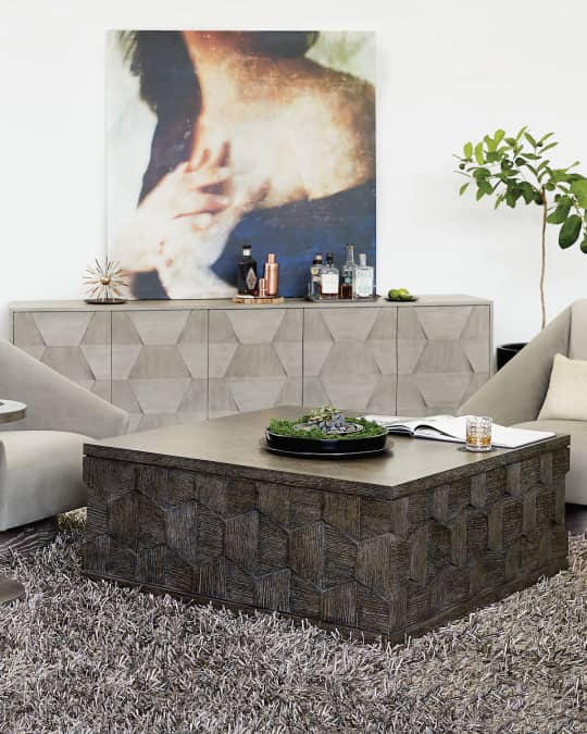 Bernhardt Linea Dimensional Square Coffee Table | Neiman Marcus