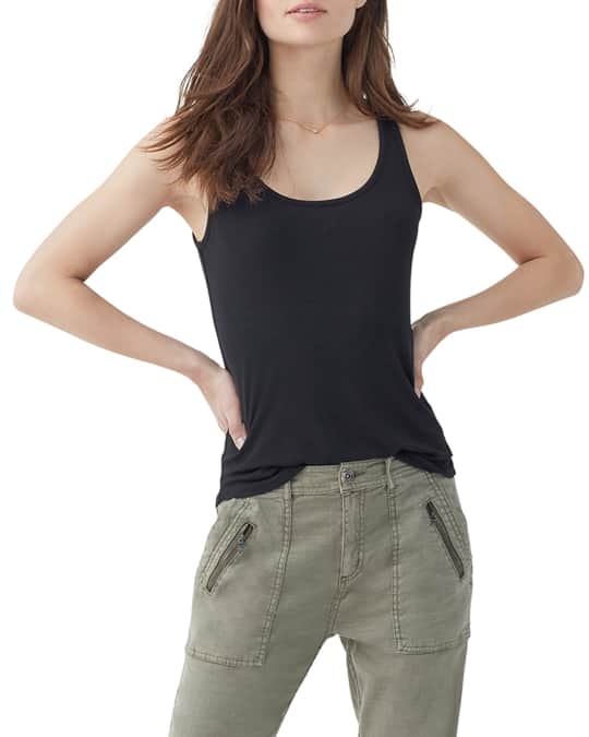 Splendid Zuma 2x1 Rib Scoop-Neck Tank | Neiman Marcus