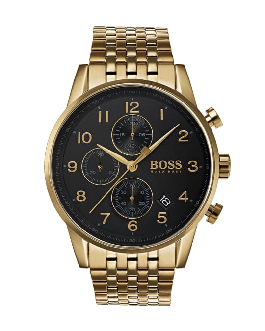 Hugo Boss Men's Navigator Chronograph Bracelet Watch, IP Gold | Neiman ...