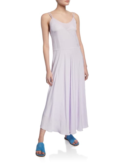 Vince Double-Layer Spaghetti-Strap Slip Dress | Neiman Marcus