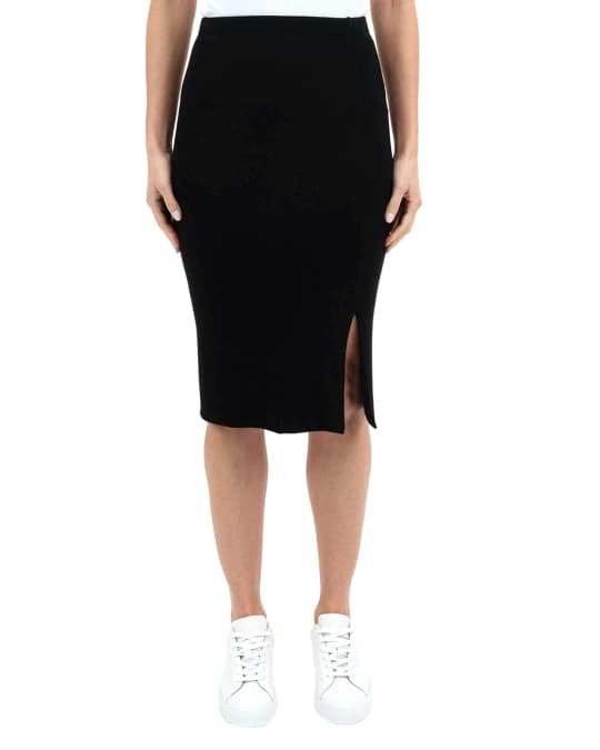 Three Dots Pencil Skirt with Slit | Neiman Marcus