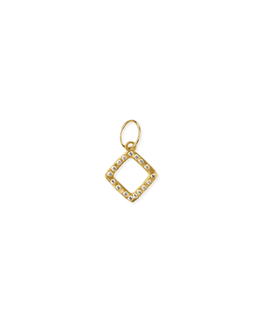 Lee Brevard 18k Diamond-Compass Earring w/ Cubic Zirconia, Single ...