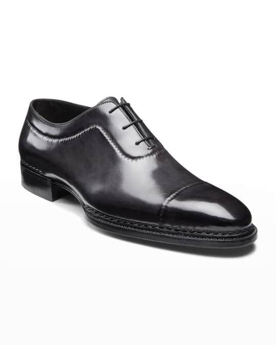 Santoni Men's Podium Anthony Lace-Ups | Neiman Marcus