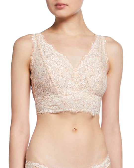 Cosabella Pret a Porter Wide-Strap Curvy Long-Line Bralette | Neiman Marcus