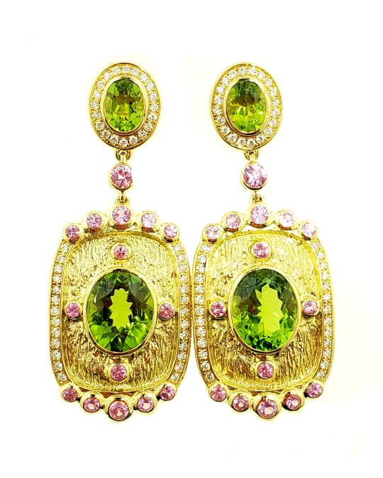 Nini Jewels 18k Peridot Drop Earrings | Neiman Marcus