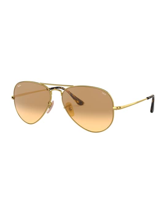 Ray-Ban Men's Evolve Polarized Gradient Metal Aviator Sunglasses ...