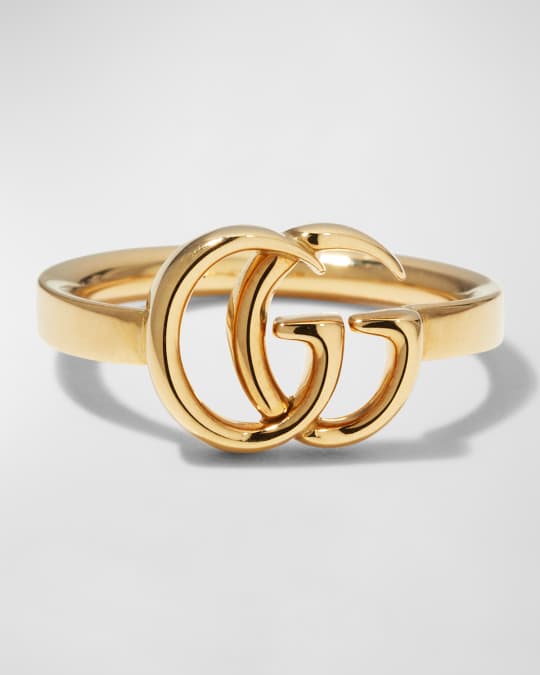 Gucci 18k Yellow Gold 13mm GG Running Ring | Neiman Marcus