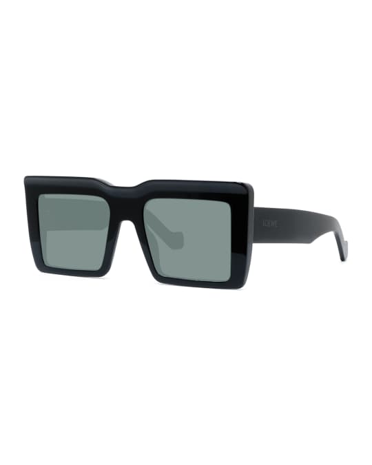 Loewe Monochromatic Square Acetate Sunglasses | Neiman Marcus