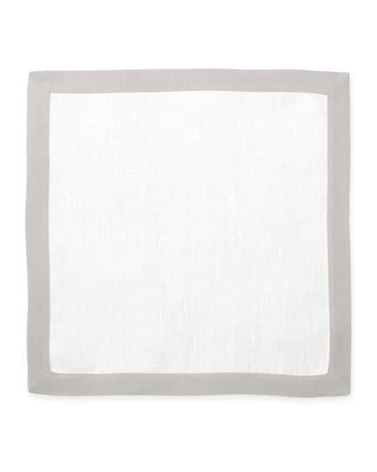 Matouk Casual Couture Boarder Square Placemats, Set of 4 | Neiman Marcus