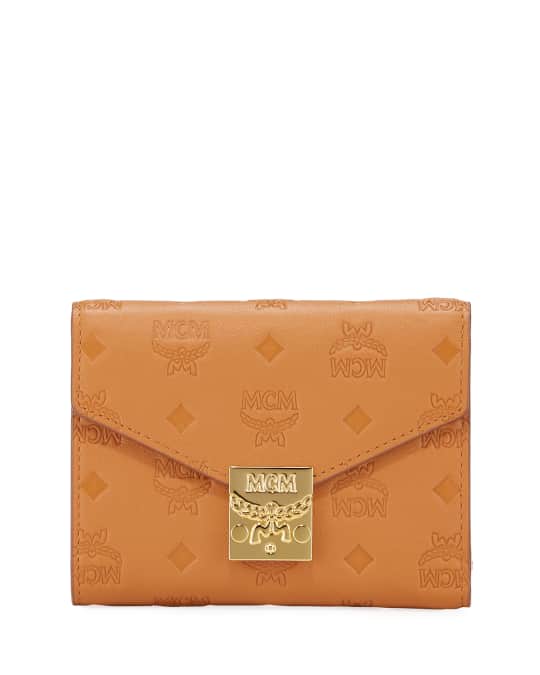 MCM Patricia Monogrammed Flap Wallet | Neiman Marcus