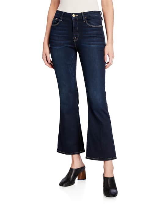 FRAME Le Crop Mini Boot-Cut Jeans | Neiman Marcus