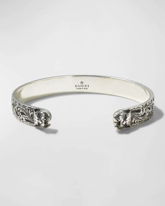 Gucci Men s Feline Cuff Bangle Bracelet Neiman Marcus