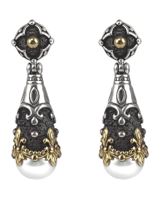 Konstantino Two-Tone Drop Earrings | Neiman Marcus