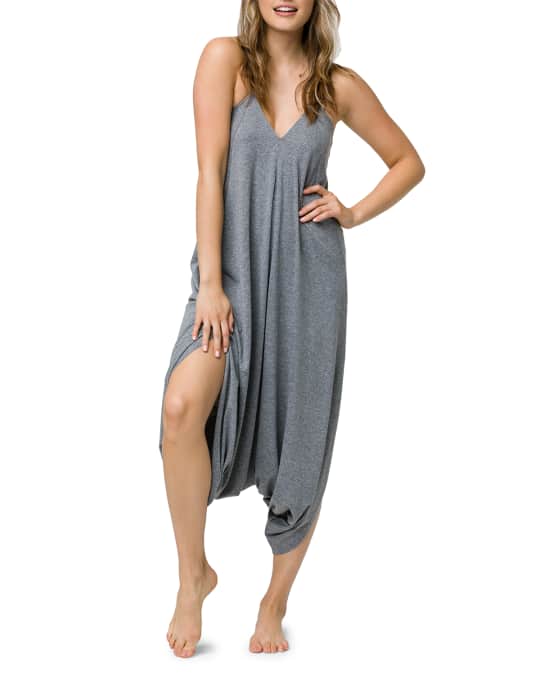 Onzie Tica Sleeveless Slouchy Cropped Romper | Neiman Marcus