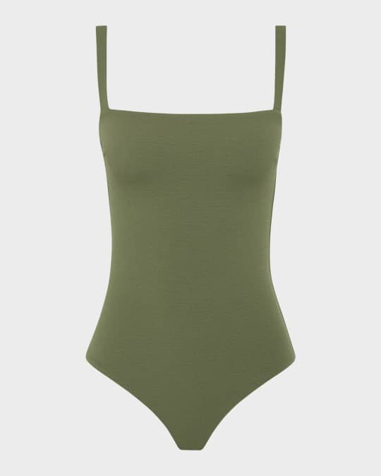 Matteau Square-Neck Maillot One-Piece Swimsuit | Neiman Marcus