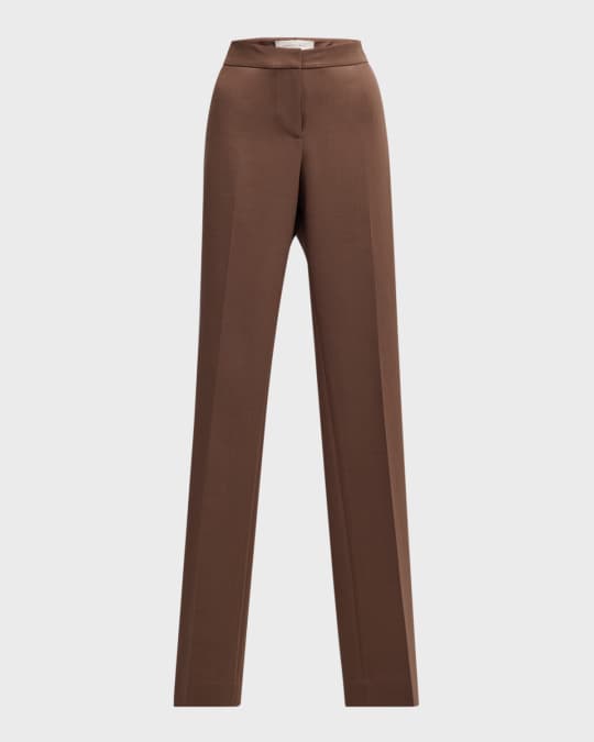Lafayette 148 New York Barrow Luxe Italian Double-Face Pants | Neiman ...