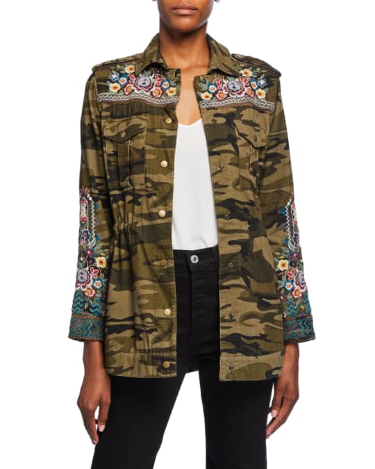 petite camo jacket