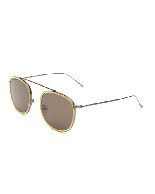 Illesteva Aviator Metal & Acetate Sunglasses | Neiman Marcus