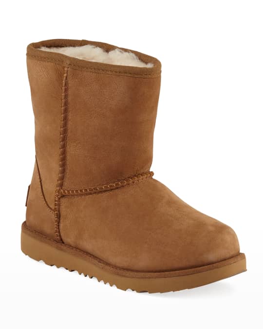 UGG Classic Short II Suede Boots, Kids | Neiman Marcus