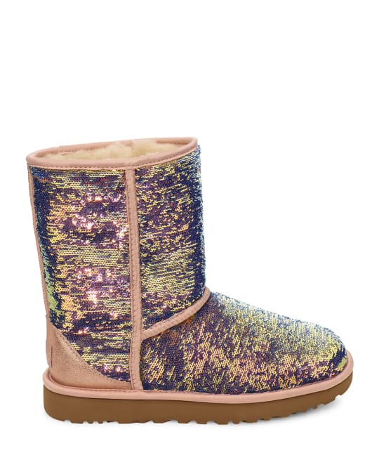 UGG Classic Short Cosmos Sequin Boots | Neiman Marcus