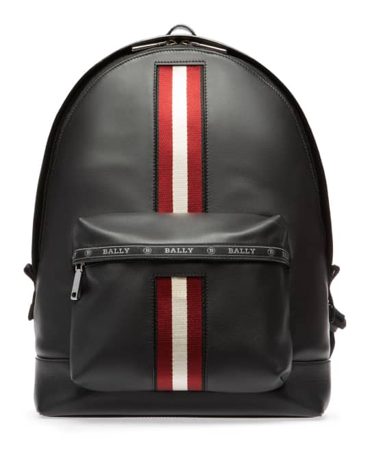 Bally Men's Leather Trainspotting-Stripe Backpack | Neiman Marcus