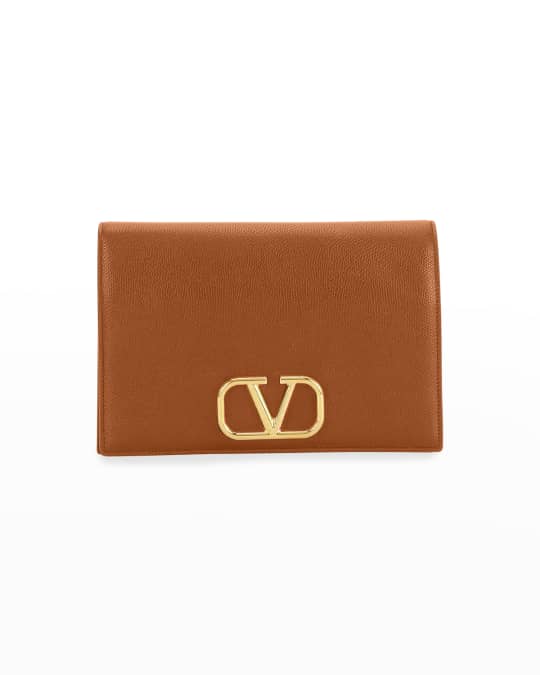 Valentino Garavani VLOGO Medium Soft Vitello Leather Wallet | Neiman Marcus