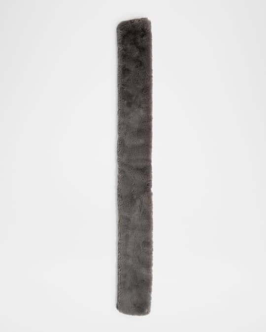 Surell Accessories Faux-Fur Pull-Through Scarf | Neiman Marcus