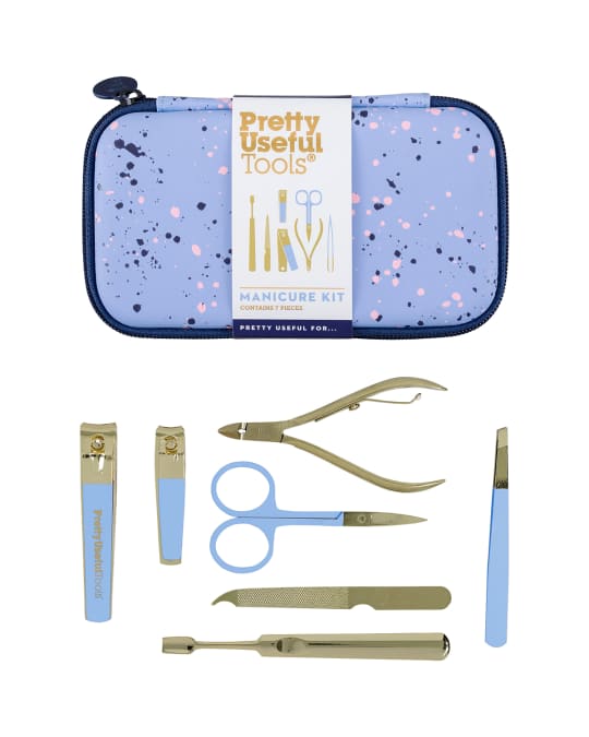 Pretty Useful Tools 7-Piece Manicure Travel Kit - Sea Spray Blue ...