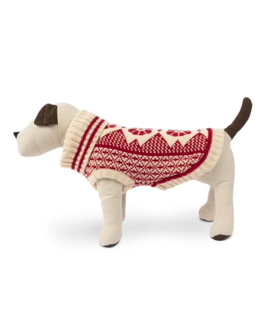 Harry Barker Fair Isle Dog Ski Sweater, Small | Neiman Marcus