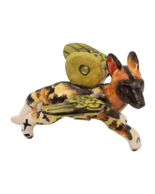 Ardmore Ceramic Art Wild Dog Ornament | Neiman Marcus