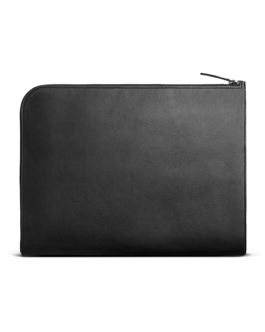 Shinola Men's Guardian Smooth Grain Leather Laptop Portfolio Case ...