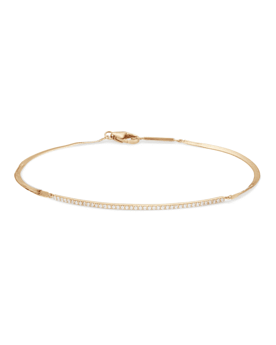 LANA Flawless Curve Liquid 14k Diamond Bracelet | Neiman Marcus