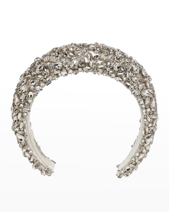 Jennifer Behr Czarina Crystal Embellished Headband Neiman Marcus