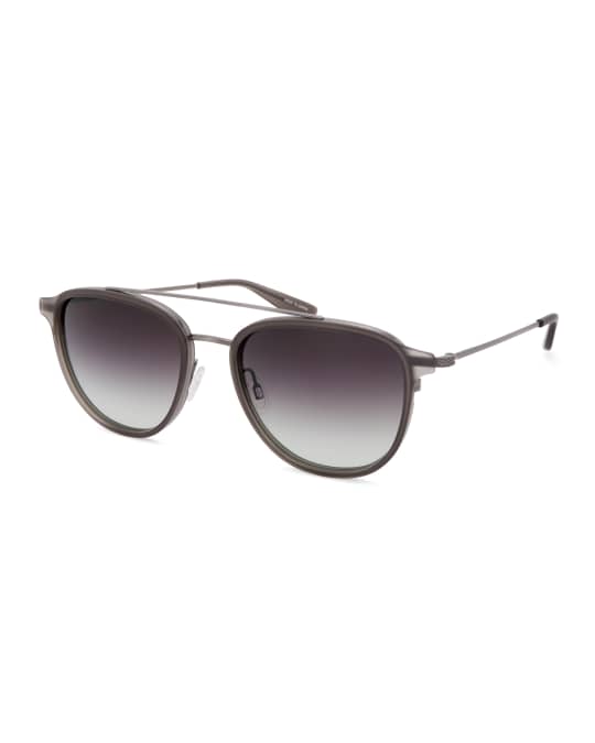 Barton Perreira Men's Courtier Titanium Aviator Gradient Sunglasses | Neiman Marcus