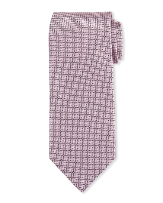 Canali Large Boxes Silk Tie | Neiman Marcus