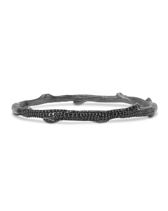 Michael Aram Enchanted Forest Black Diamond Bangle Bracelet | Neiman Marcus