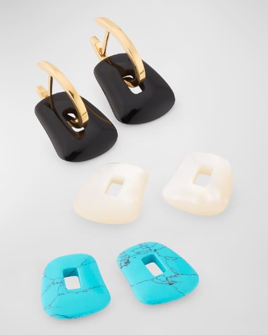 Mattioli 18K Yellow Gold Small Interchangeable Puzzle Earrings | Neiman ...