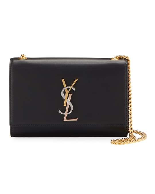 Saint Laurent Kate Small Tricolor YSL Crossbody Bag | Neiman Marcus