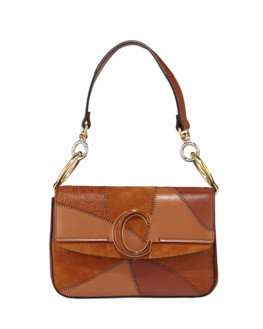 Chloe C Patchwork Shoulder Bag | Neiman Marcus