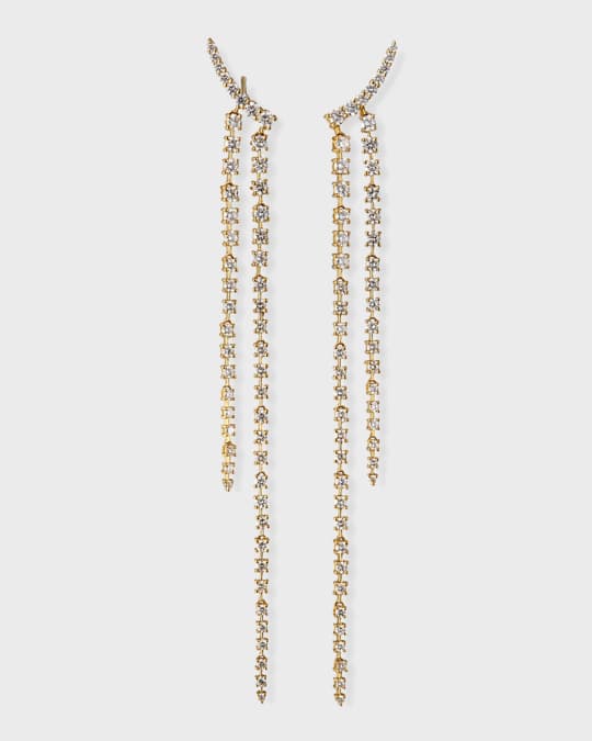 Fern Freeman Jewelry 18k Diamond Double Dangle Earrings | Neiman Marcus