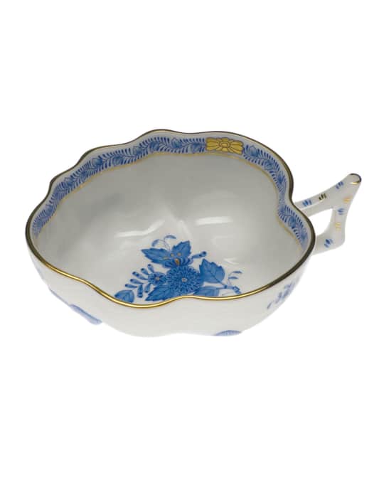 Herend Chinese Bouquet Blue Deep Leaf Dish | Neiman Marcus