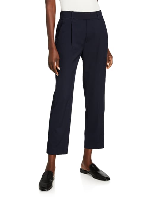 Vince Mid-Rise Straight Pull-On Pants | Neiman Marcus